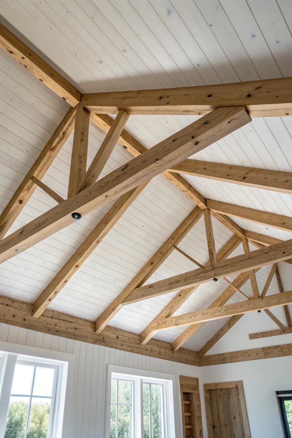 11+ Stylish Open Truss Ceiling Ideas for Warm, Rustic Homes - Timberelle