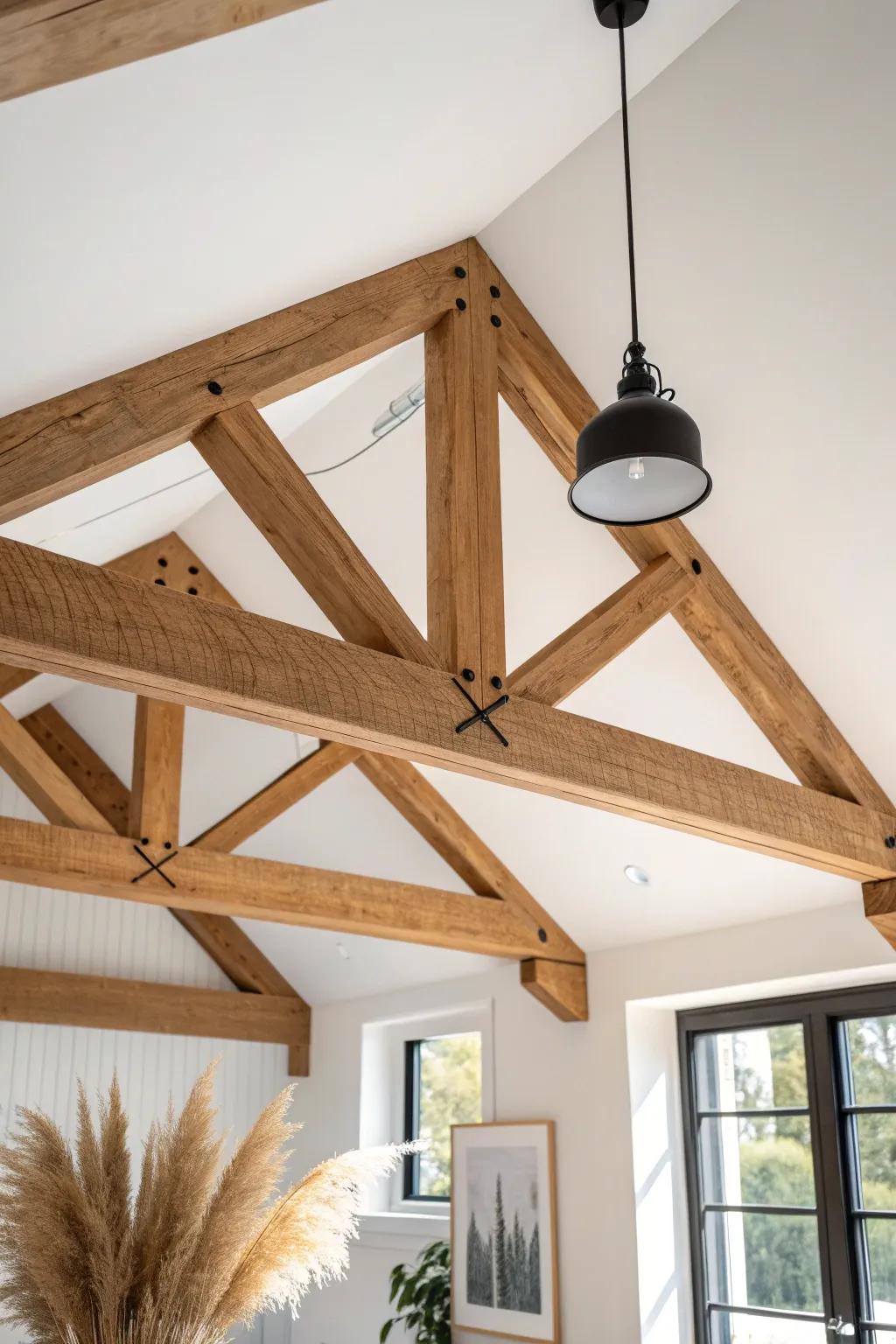 11+ Stylish Open Truss Ceiling Ideas for Warm, Rustic Homes - Timberelle